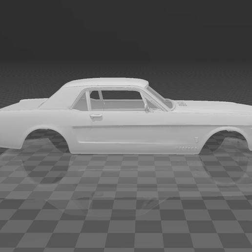 🚙 Ford Mustang 1965 Shell Body – Divided Parts for Easy Printing・ STL ...