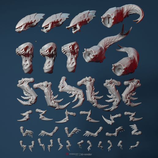 👽 Rapax Raiders squad・ 3D File for 3D printing・Cults