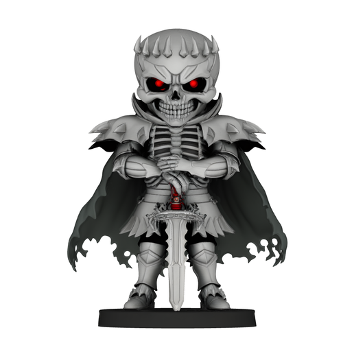 💀 Skull Knight – berserk - Chibi Skeleton Armor Warrior Figure (Fan Art ...