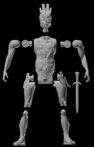 👨 Flash Gordon (1980) Hawkman action figure・ STL File for 3D printing・Cults