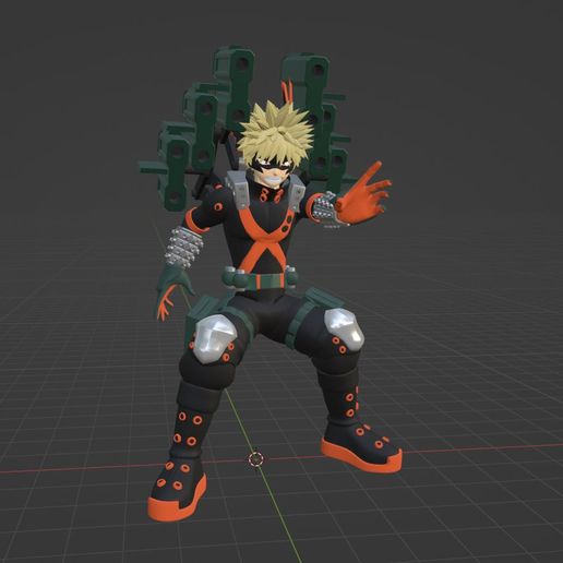 💥 Katsuki Bakugo Strafe Panzer - My Hero Academia・ STL File for 3D ...