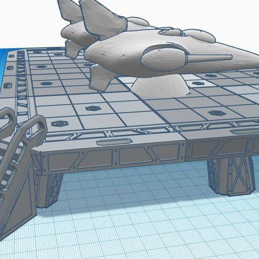 🛬 Sci Fi Landing Pad master set 28mm scale・ STL File for 3D printing・Cults