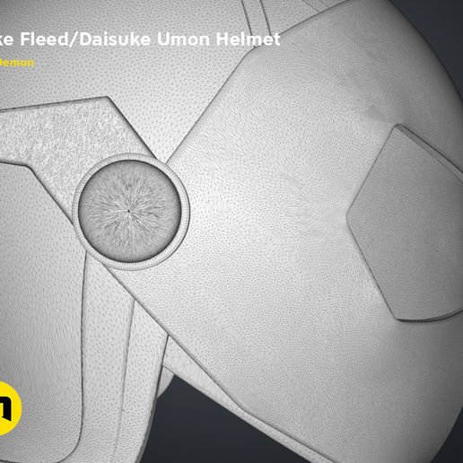 3D file Duke Fleed/Daisuke Umon Helmet 🪖 ・3D printer design to download ...