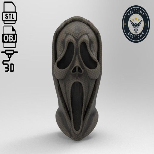🎨 Scream Mask 3D Print Model・Бесплатный 3D для 3D-печать・Cults