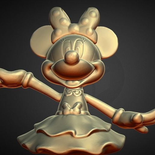 OBJ file minnie mouse STATUE DECORATION 🐁 ・3D printer model to download ...