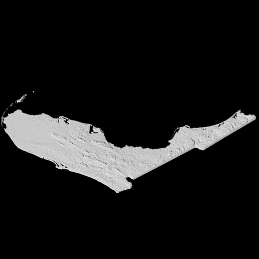🇺🇸 USA State of Florida Topographic Map - 3D Terrain Elevation - Relief ...