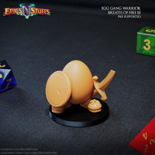 🥚 Egg Gang, Breath of Fire 3 Miniatures, Pre-Supported・ 3D File for 3D ...