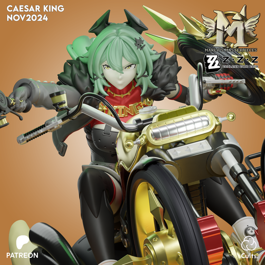 💤 ZZZ: Caesar King・ 3D File for 3D printing・Cults