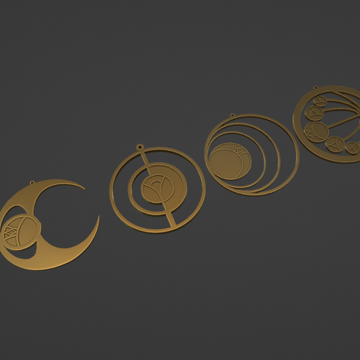 🕰️ Bayonetta clock and sigils for cosplay・ STL File for 3D printing・Cults