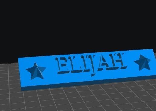 👾 Elijah Nameplate・ 3D File for 3D printing・Cults