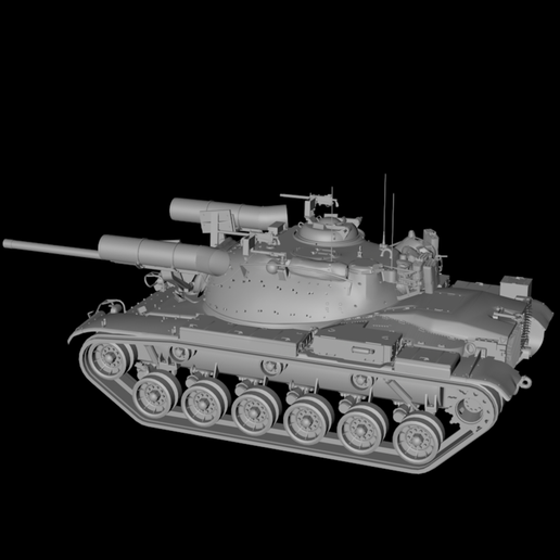 🪖 Modelo 3D do tanque israelita Magach equipado com o foguete Hydra ...