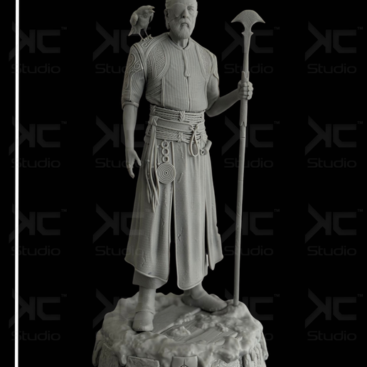 👦 Odin - God Of War Ragnarok FanArt・ STL File for 3D printing・Cults