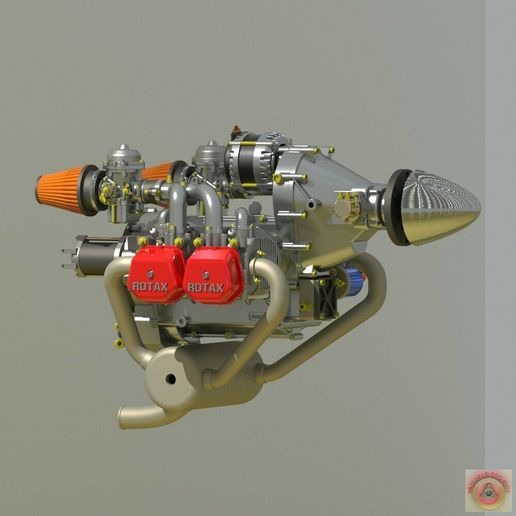 🛩️ ROTAX 912 ULS - AIRPLANE ENGINE・ STL File for ・Cults