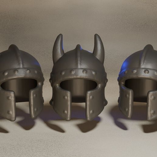🪖 Metal Helmet Variants + Gorget・Free 3D File for ・Cults