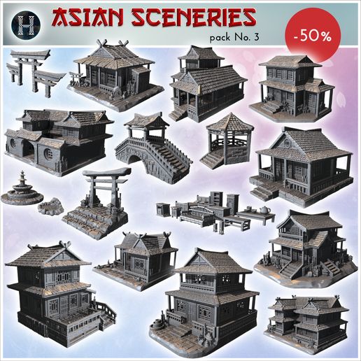 🥷 Asian sceneries pack No. 3 - Asian Asia Oriental Angkor Ninja ...