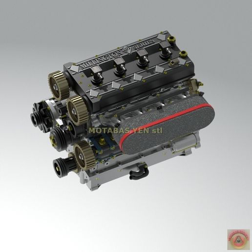 💎 MILLINGTON DIAMOND - ENGINE・ STL File for 3D printing・Cults