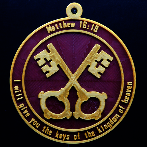 🎄 Christmon Ornament - 045 Keys of the Kingdom・Free STL File for 3D ...