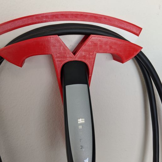 🏠 Tesla Charger Holder・ STL File for ・Cults