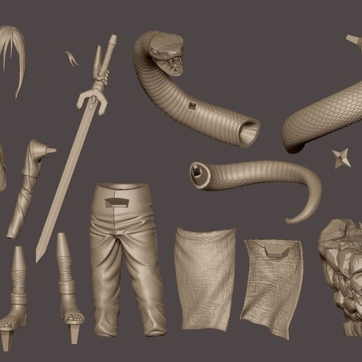 👾 OROCHIMARU NARUTO SHIPPUDEN・ 3D File for 3D printing・Cults