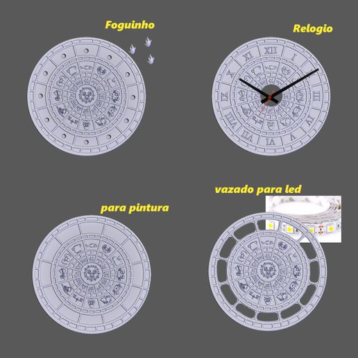 🔥 The Fire Clock - Saint Seiya #CLOCKSXCULTS・ STL File for 3D printing ...