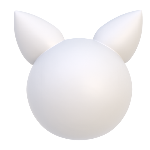 🍌 Head with ears・ 3D File for 3D printing・Cults