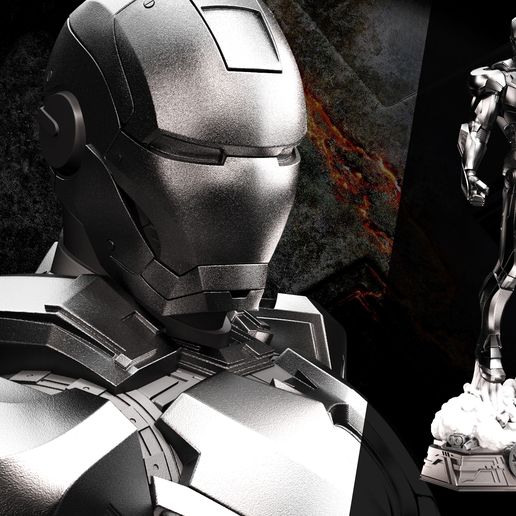 👨 Wicked Marvel Iron Man Sculpture: Tested and ready for 3d printing ...