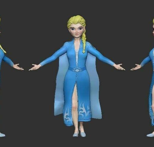 ️ Elsa Frozen・Free STL File for 3D printing・Cults