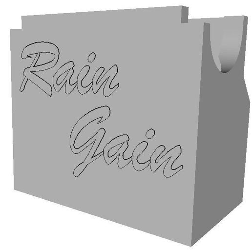 🌧️ Filtro de agua de lluvia Rain Gain・Archivo STL para Impresión 3D・Cults