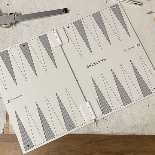 ♟ Backgammon DIY boardgame・Free 3D File for ・Cults