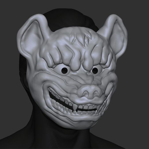 hyena mask printable