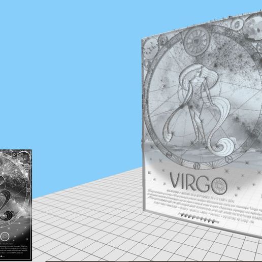 STL file virgo zodiac sign ♍ ・3D print design to download・Cults