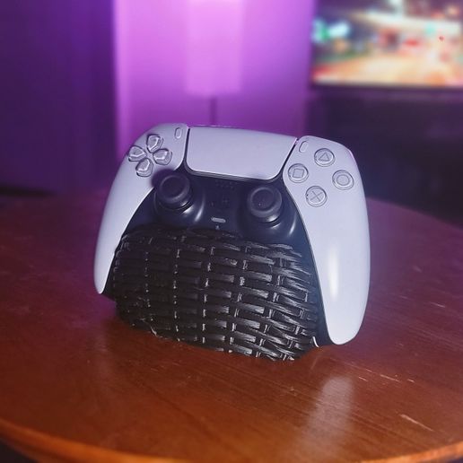 🎮 PS5 CONTROLLER HOLDER || THICK BODY || BASKETWEAVE 2 PATTERN・Free STL ...