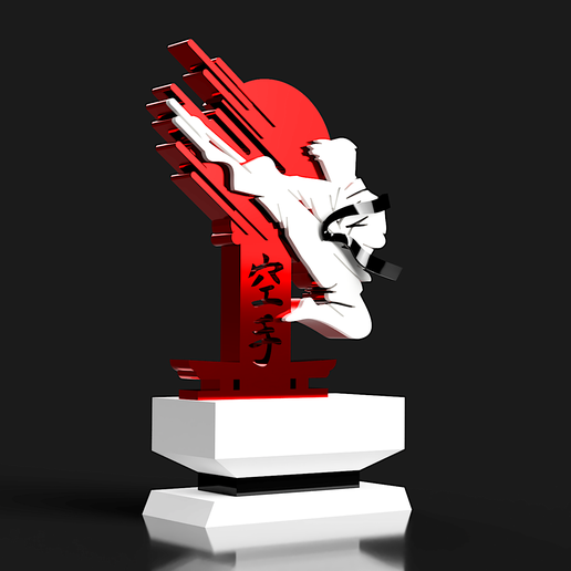 🏆 TROPHY KARATE / KARATE TROPHY・ STL File for ・Cults