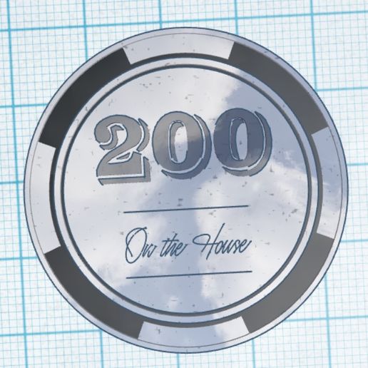 🆕 Fallout New Vegas Platinum Chip・Free STL File for 3D printing・Cults