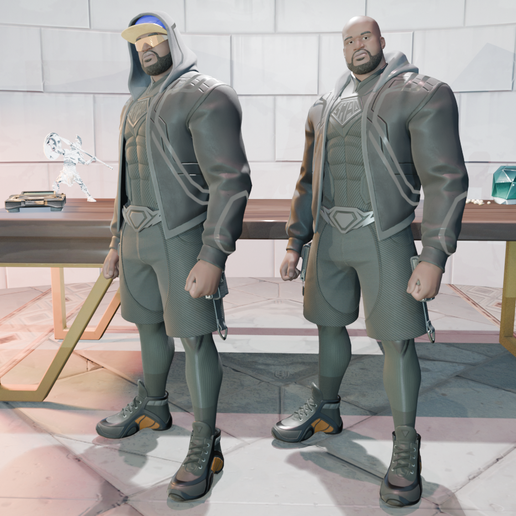 3D file Super Shad fortnite + textures 🔫 ・3D printer design to download ...