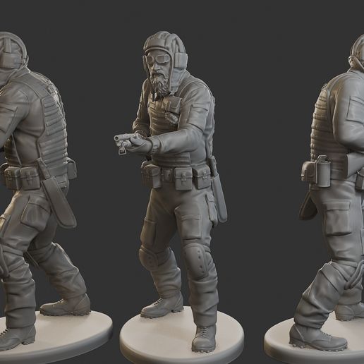 ♂️ Post-Apocalyptic Male PAM2 005B・ 3D File for 3D printing・Cults