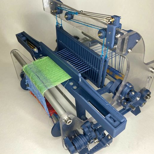 🧶 3D printed Power Loom / technical details, how it works, construction ...