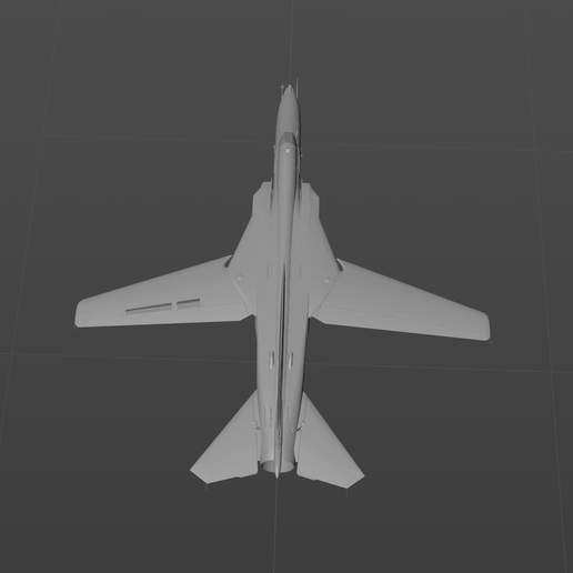 ️ Digital model of the Soviet MiG-27k fighter・ OBJ File for 3D printing ...