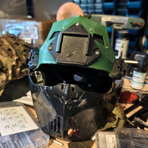 🔫 M1 Half Mask for N1 Airsoft Helmet・3D-печать на 3D-принтере Qidi ...