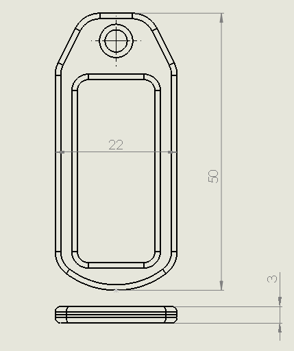 STL file Key ring classic 🔑 (3MF)・3D printer model to download・Cults