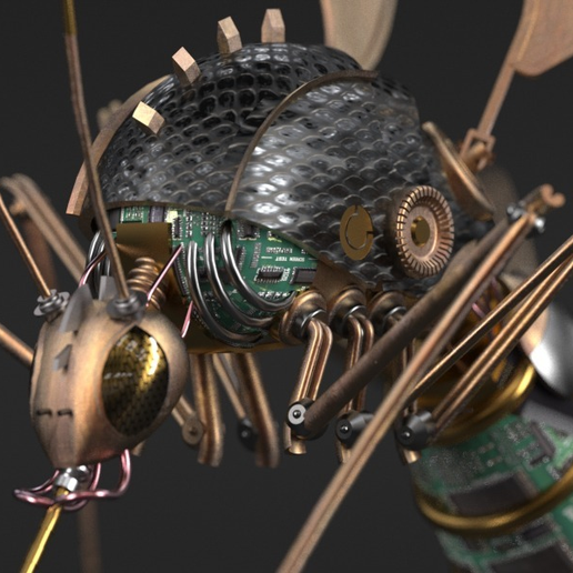🦟 Mosquito - SteamPunk version・Free 3D File for ・Cults