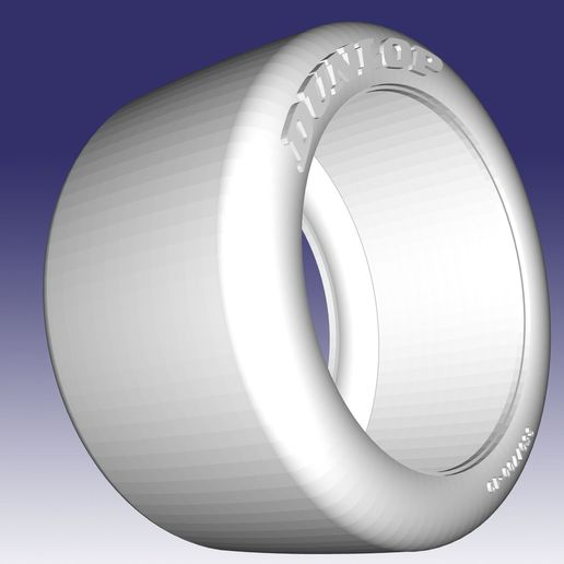 👽 Dunlop racing tires・ STL File for 3D printing・Cults
