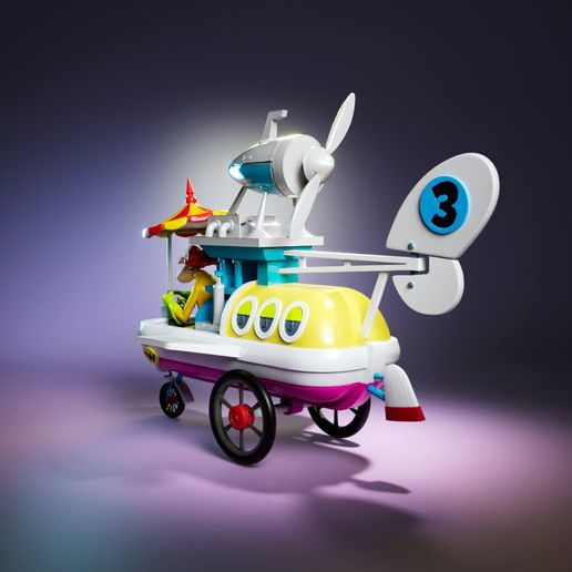 3D file Professor Pat Pending - The Wacky Races 🚗 ・3D print design to ...
