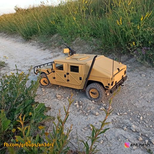 🚗 3D PRINTED RC CAR HMMWV (Humvee Hummer) BODY 2 in 1 set BY AN3DRC・ 3D ...