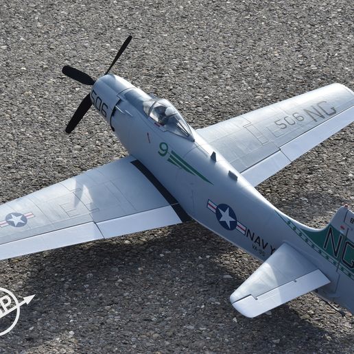 🛩️ Douglas A-1H Skyraider, 1100mm Scale RC Model・ 3D File for 3D ...