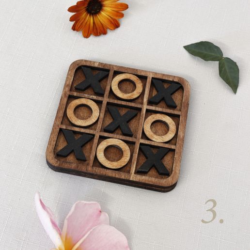 🪵 Tic Tac Toe XO - laser cut・ SVG File for CNC machining - Laser ...
