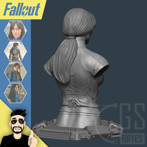 👤 LUCY MACLEAN - FALLOUT・ STL File for 3D printing・Cults