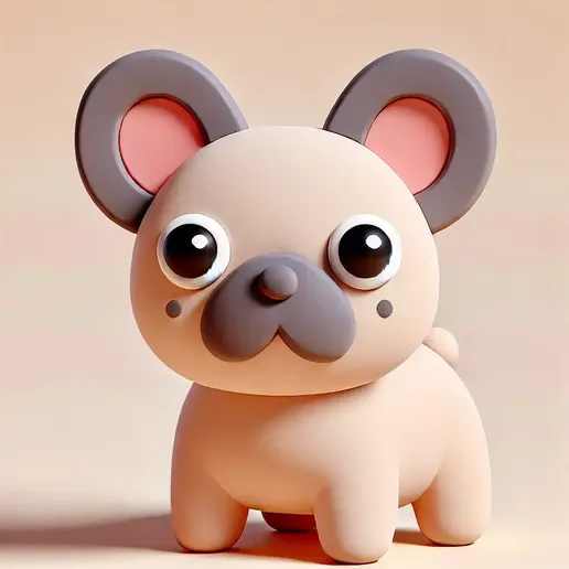STL file French Bulldog Mini Cute 🐕 ・3D printable model to download・Cults