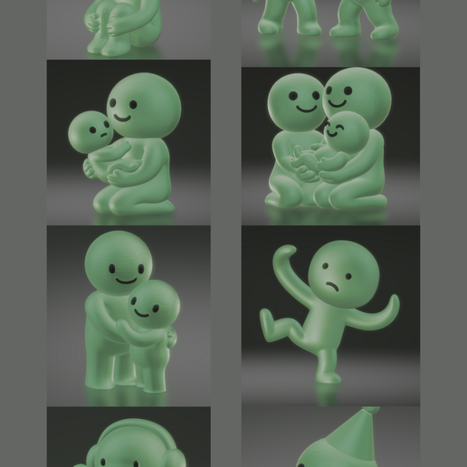 🎧 Smiski like Figures - SERIES 2・ STL File for 3D printing・Cults