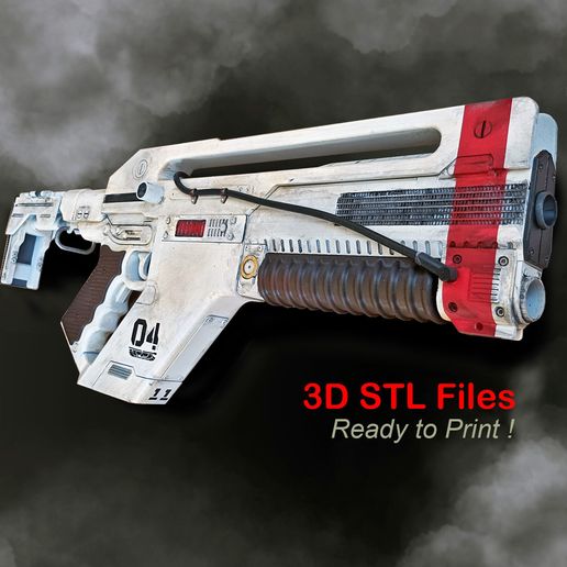 👽 Romulus Pulse Rifle・ 3D File for 3D printing・Cults